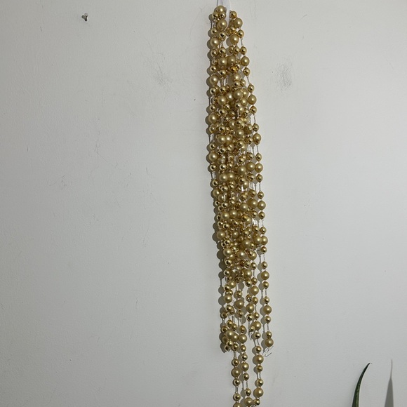 Holiday | Elegant Gold Beaded Holiday Garland | Poshmark